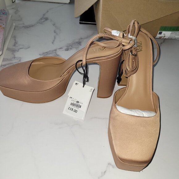 Zara | Shoes | Zara Chunky Heeled Platform Shoes | Poshmark